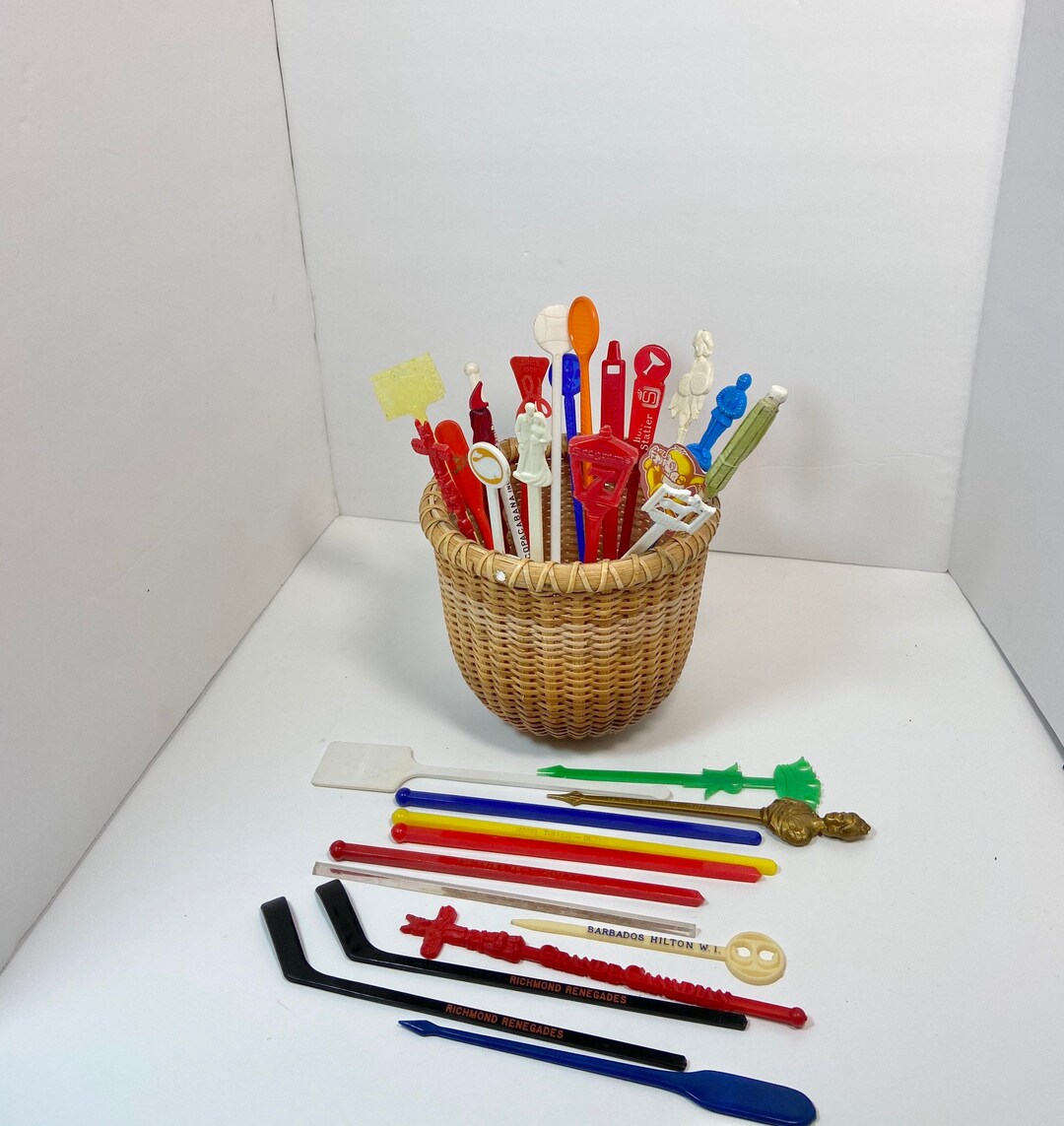 Vintage Grouping of 31 Stir Sticks Only 2 Doubles From Lounges - Etsy