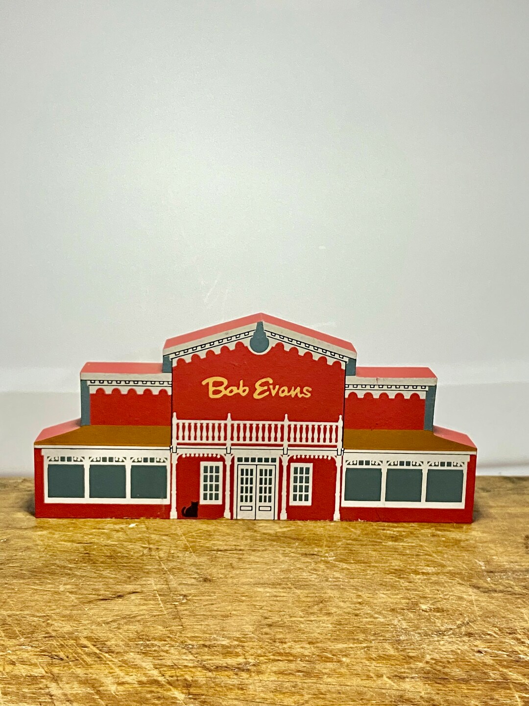 The Cats Meow,wooden House Collectibles,rare Bob Evans Building, Bob ...