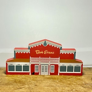 The Cats Meow,wooden House Collectibles,rare Bob Evans Building, Bob ...