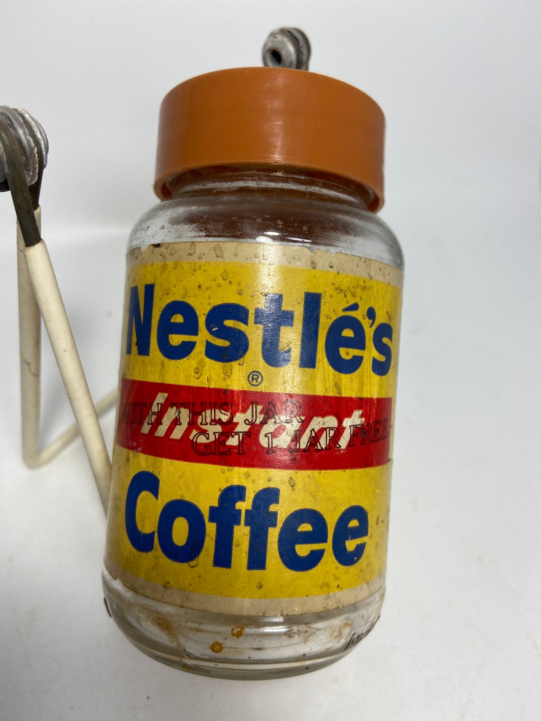 Nestle’s Instant Coffee,vintage Glass Jar,coffee Collector,coffee Bar ...