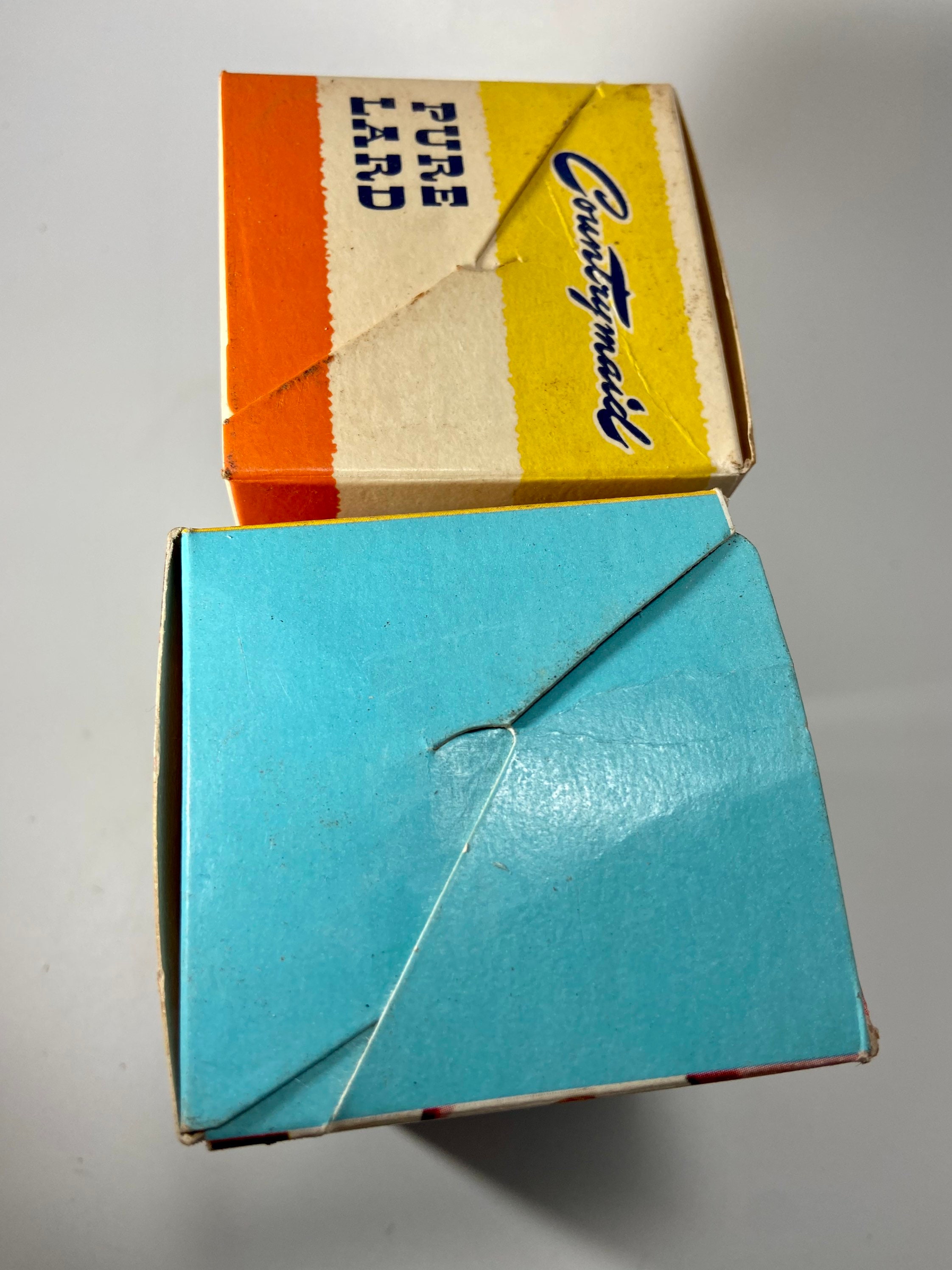 Vintage Luer & Country Maid Lard Boxes, 1950s Advertising - Etsy