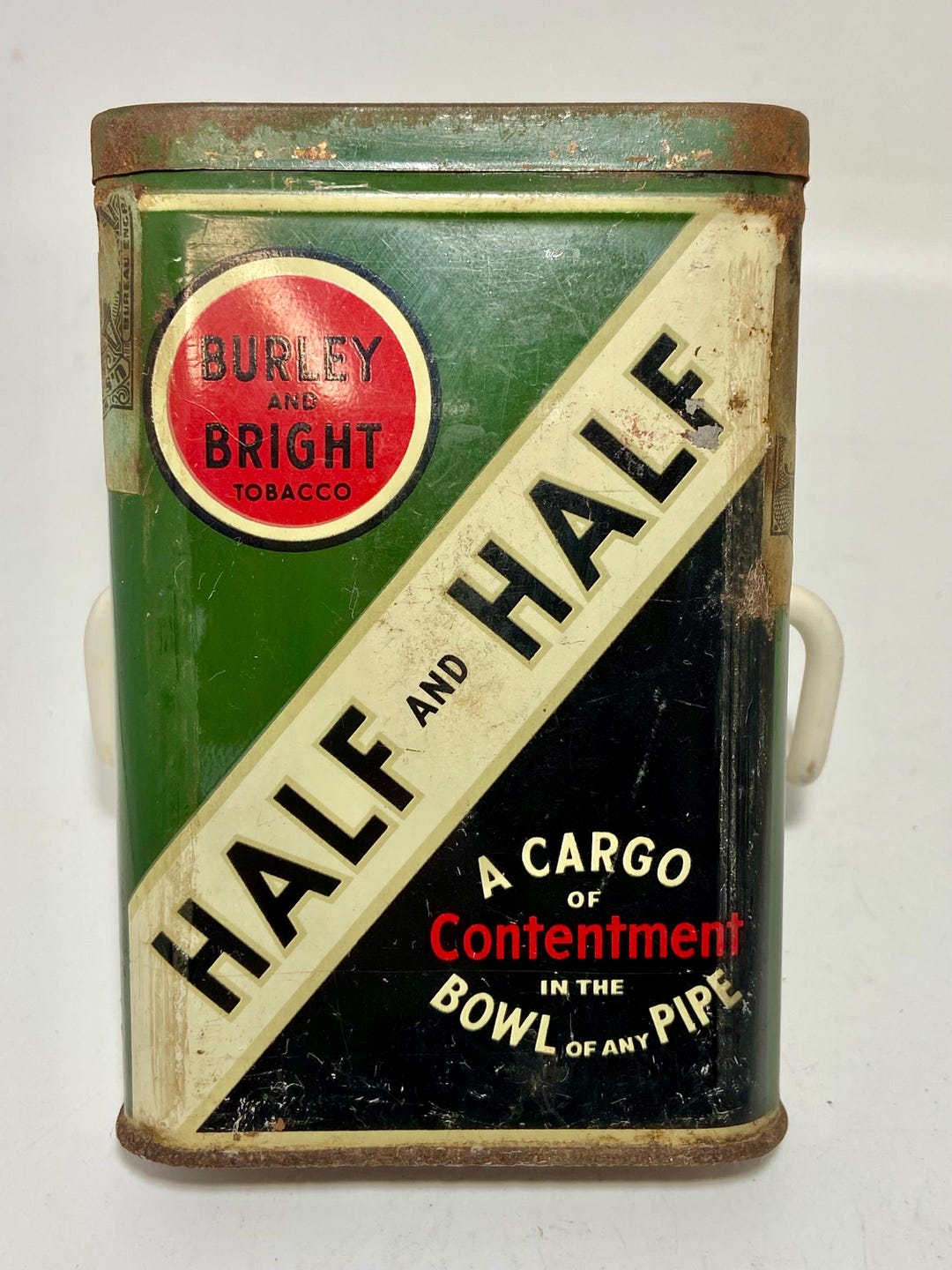 Half and Half Pipe and Cigarette Tobacco Tin,vintage Advertising Tin ...