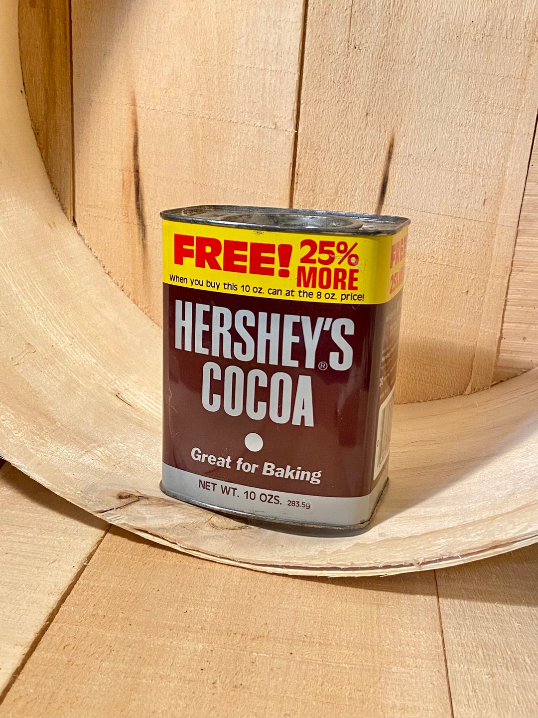 Hersheys Chocolate Tin,8oz Hershey Cocoa Powder,tin Can With Tin Lid ...