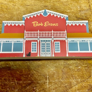 The Cats Meow,wooden House Collectibles,rare Bob Evans Building, Bob ...