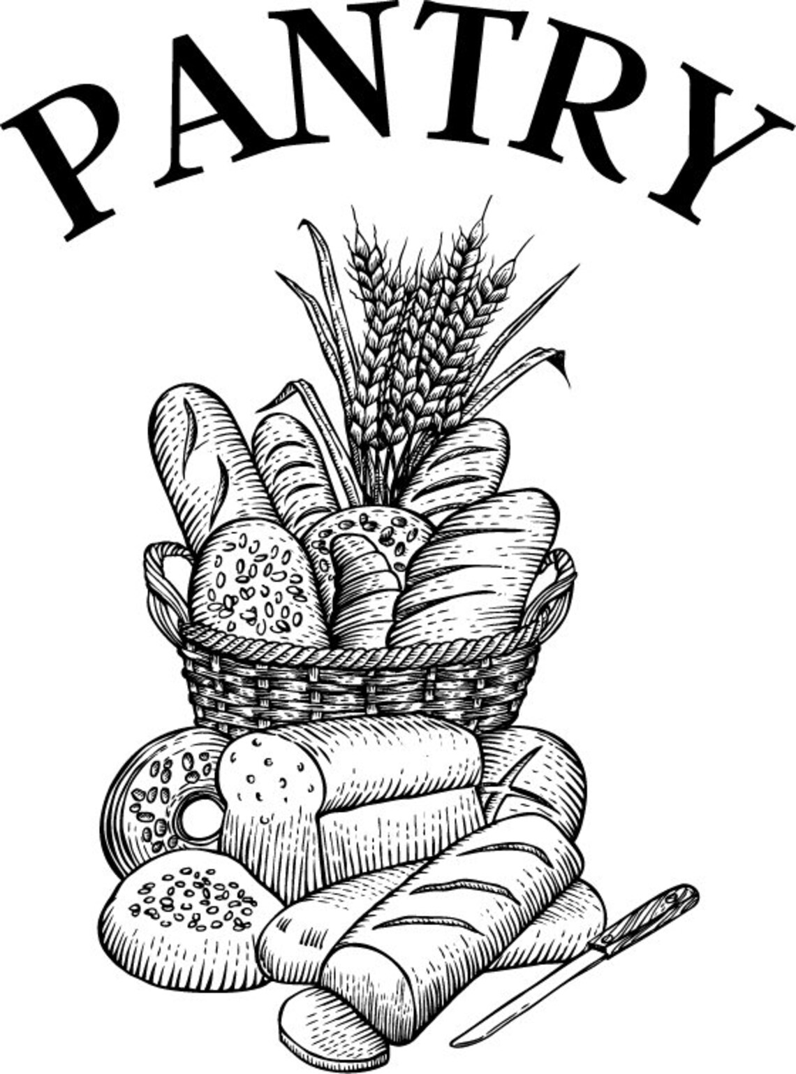 Pantry SVG Pantry Sign Svg Pantry Cut File Rustic Pantry Design Svg ...