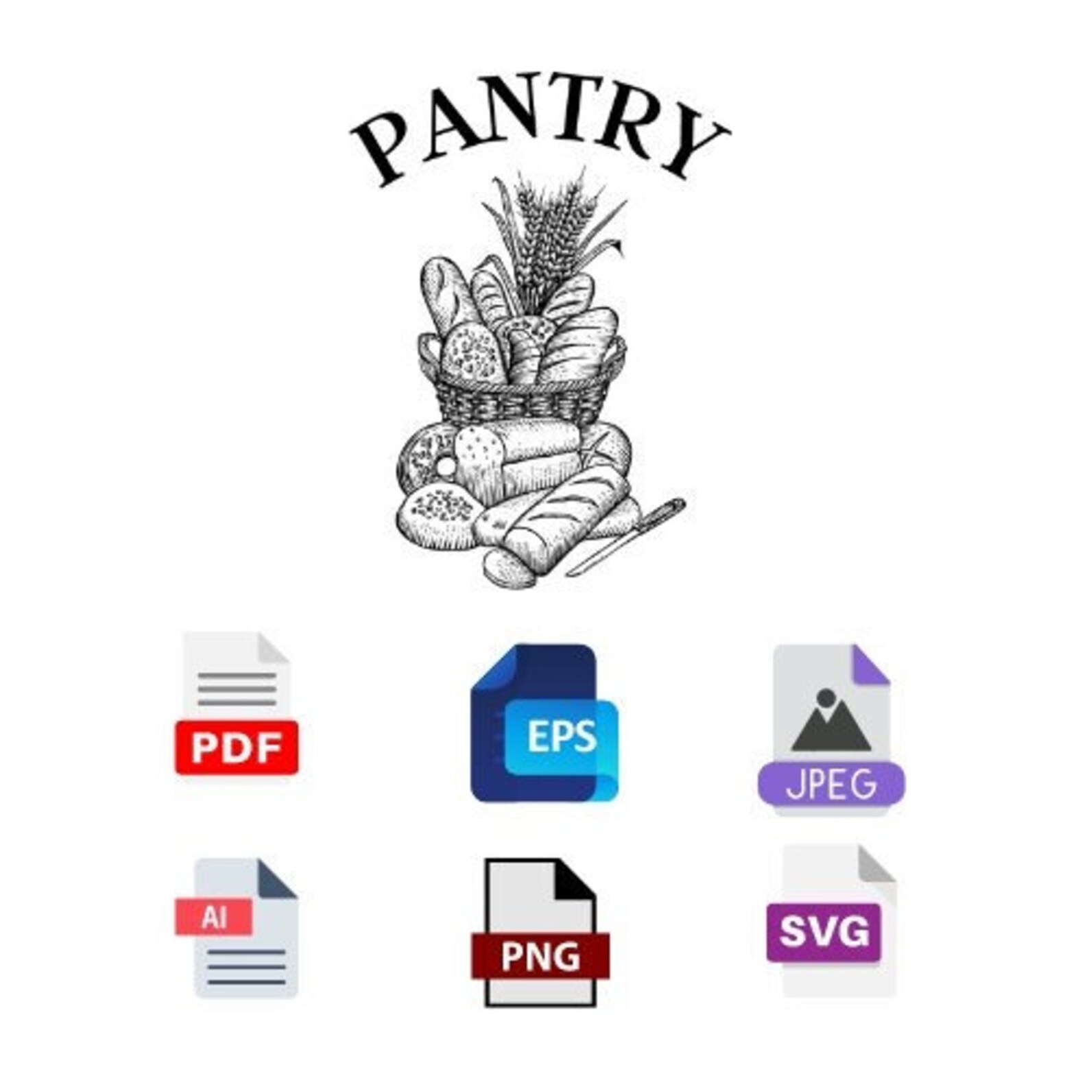 Pantry SVG Pantry Sign Svg Pantry Cut File Rustic Pantry Design Svg ...