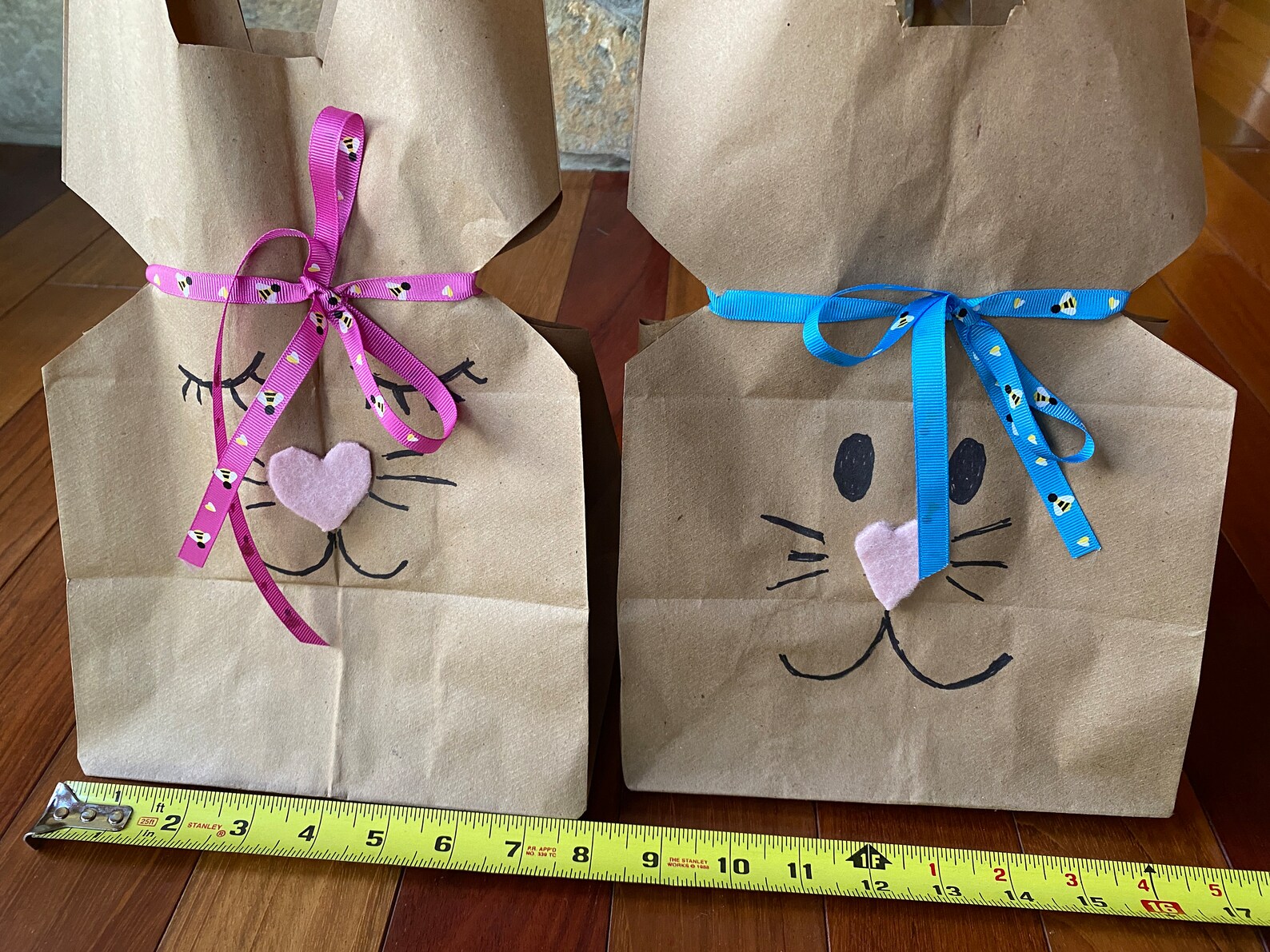 Handmade Easter Bunny Party Bags, Goodie Bags Brown Paper - Etsy