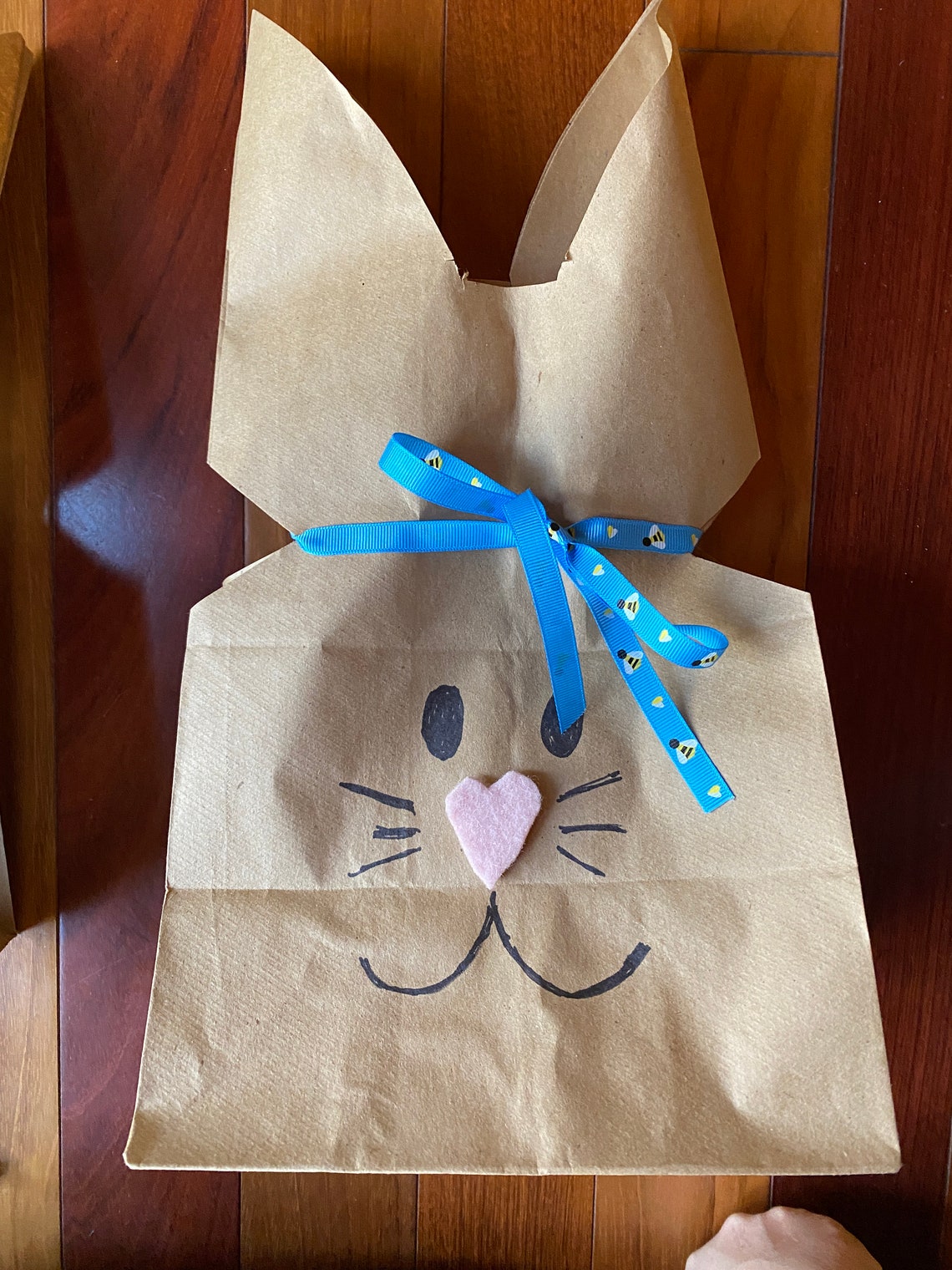 Handmade Easter Bunny Party Bags, Goodie Bags Brown Paper - Etsy
