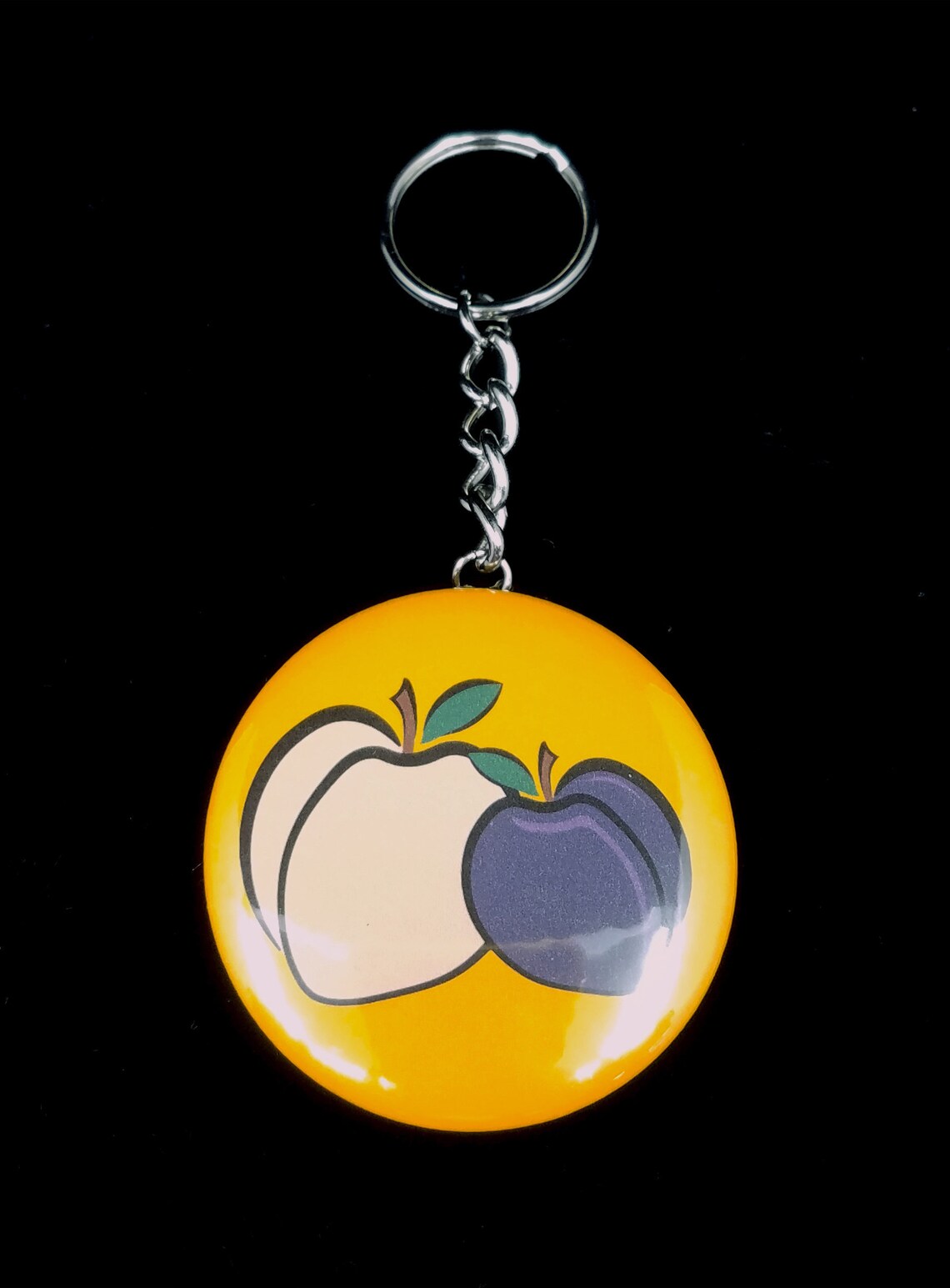 2 1/4 in Keychain - Peach & Plum - Etsy