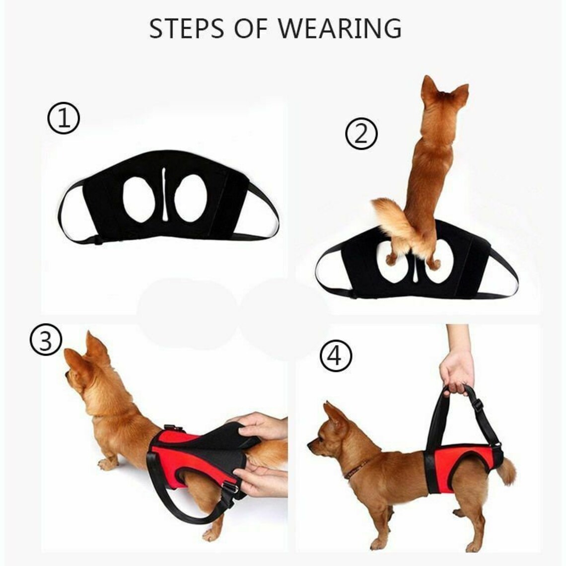 Front And/or Rear Support & Rehabilitation Dog Harness Read - Etsy