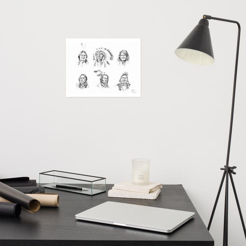Six Chiefs Pencil Drawing Print - Etsy