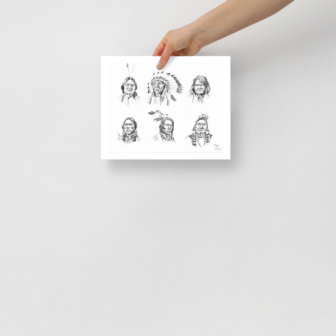 Six Chiefs Pencil Drawing Print - Etsy