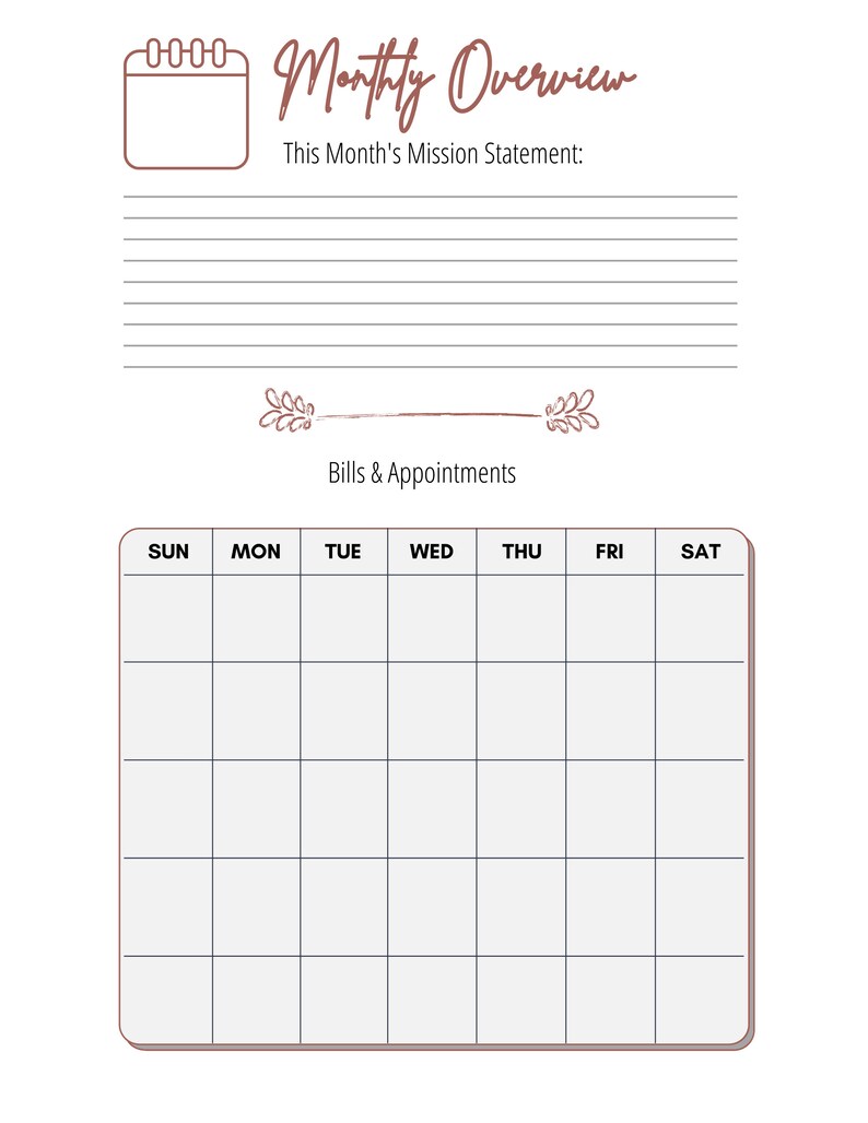 Accountability Planner - Etsy