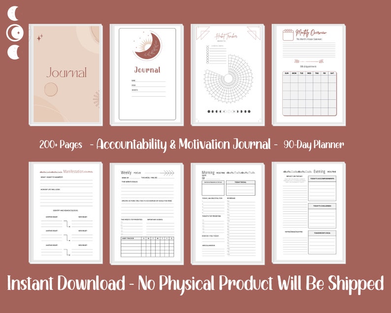 Accountability Planner - Etsy