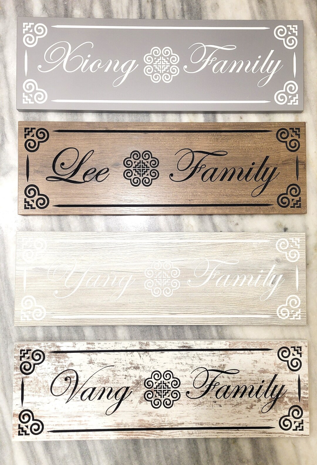 Carved Family Sign - Hmong Inspired - Etsy