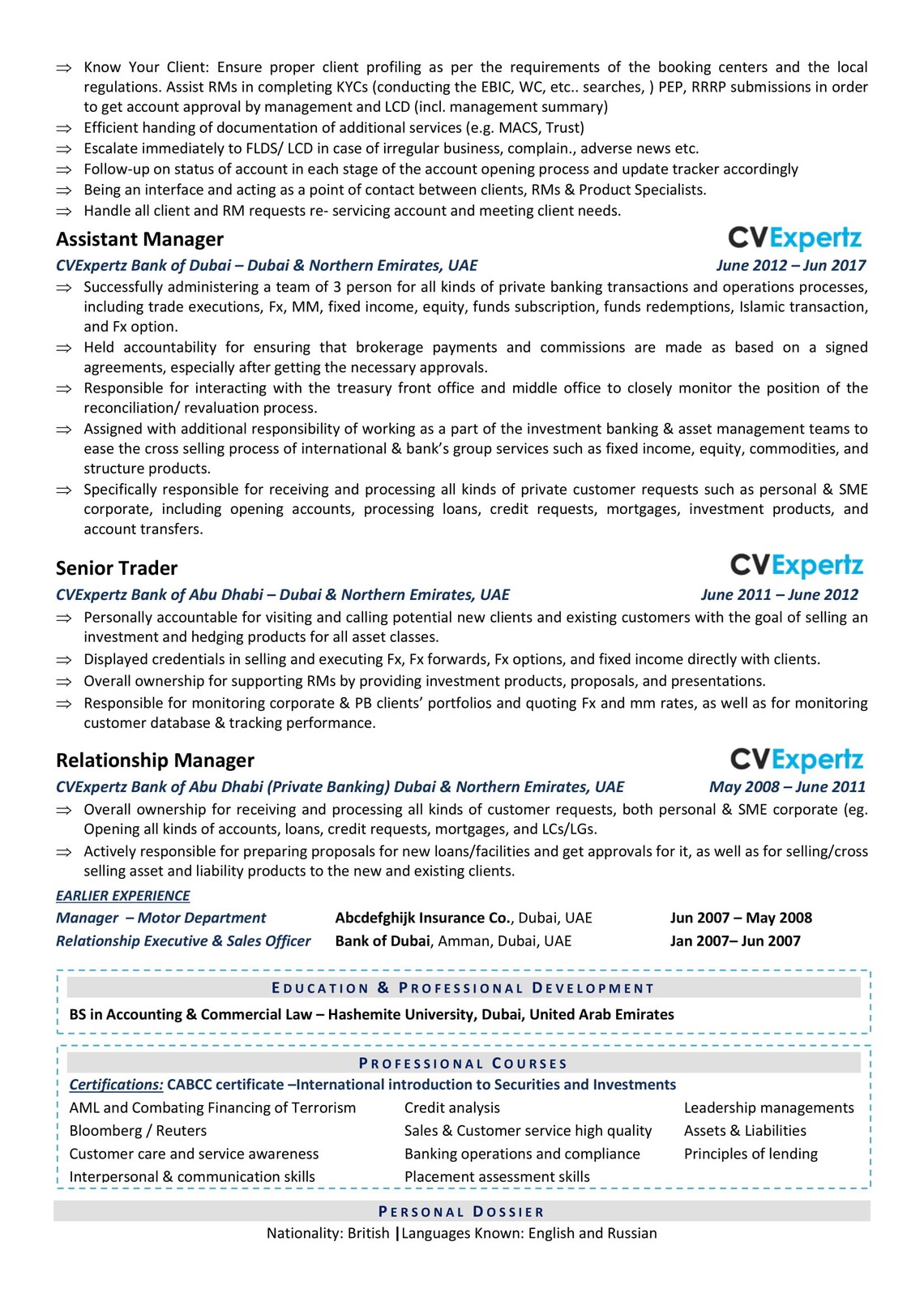 Standard Resume | Professional Resume Template | Modern Resume | CV ...