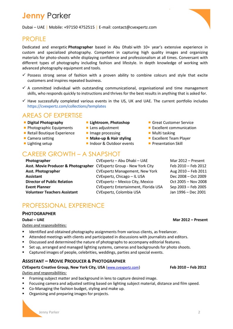 Standard Resume | Professional Resume Template | Modern Resume | CV ...