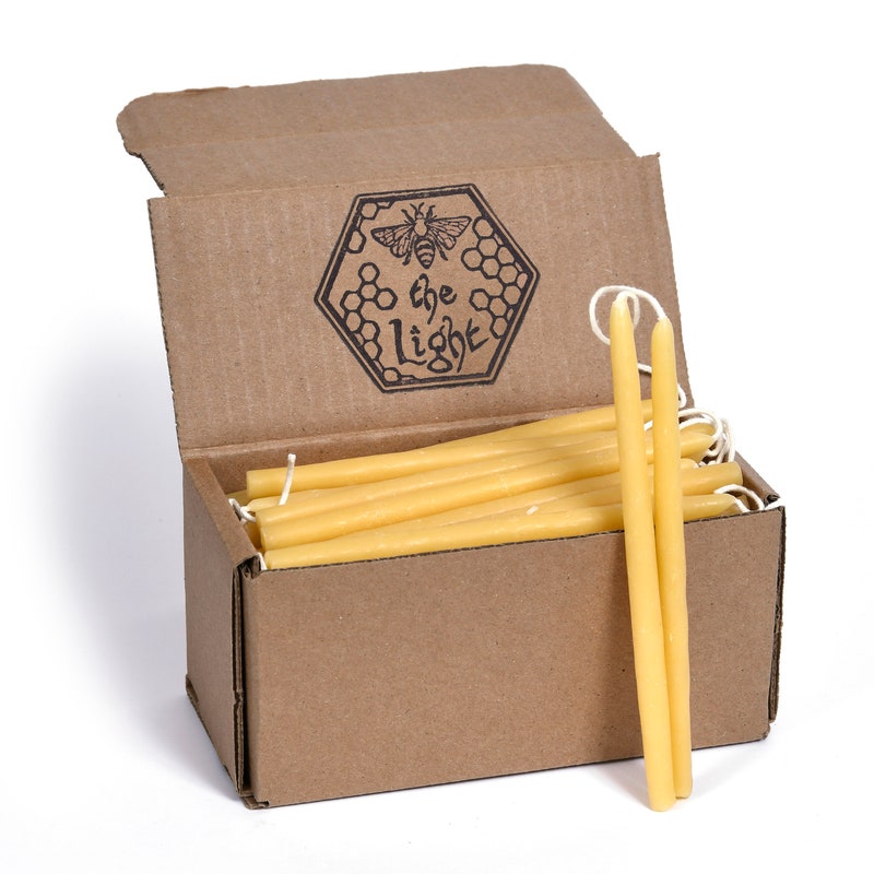 Beeswax Chanuka Candles - Etsy