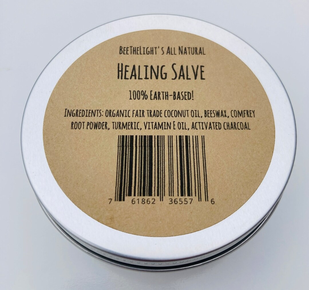 All Natural Healing Salve Skin Balm in 4 Oz Tin With Organic Fair Trade ...