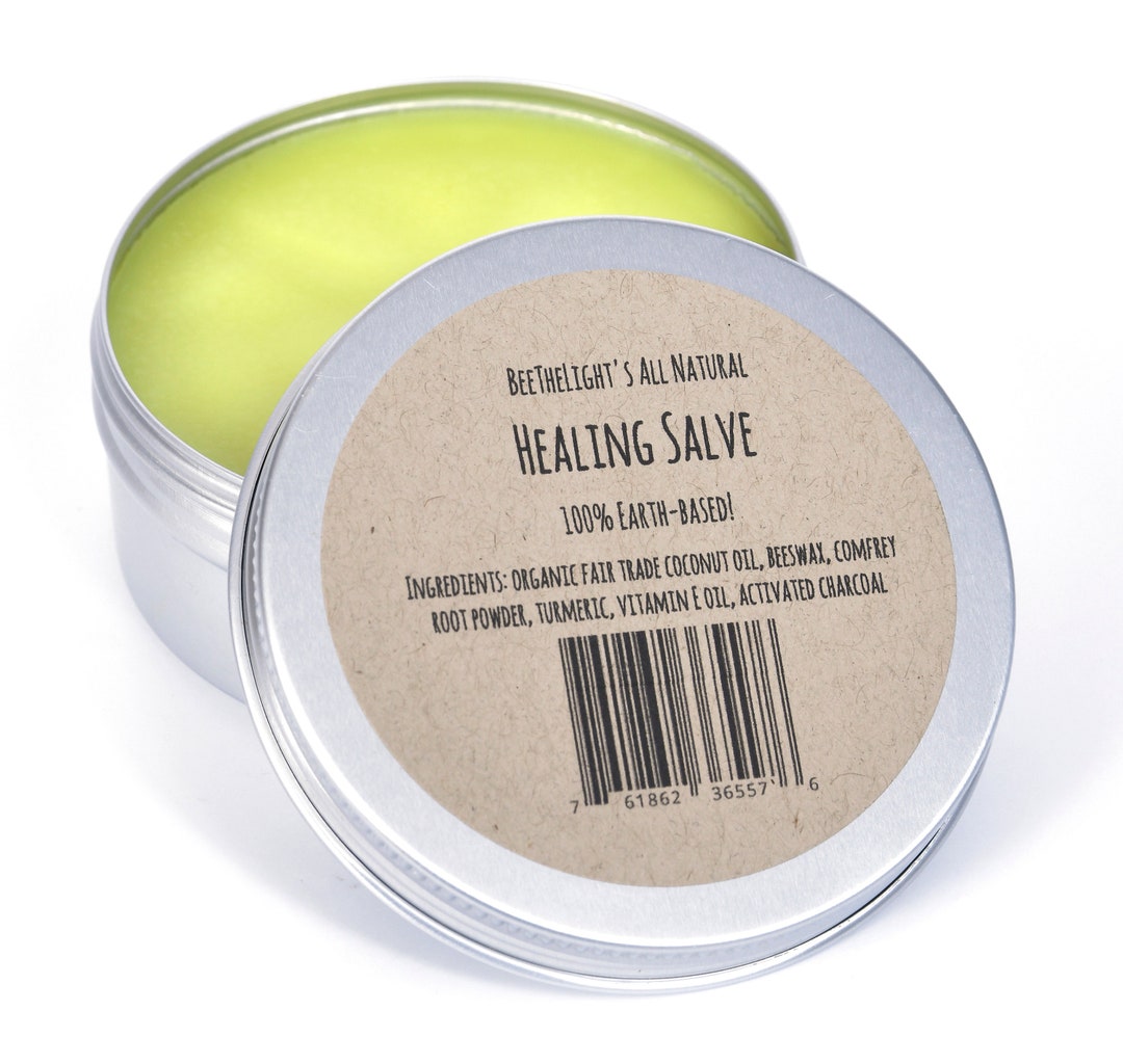 All Natural Healing Salve Skin Balm in 4 Oz Tin With Organic Fair Trade ...