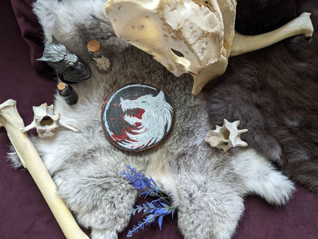 Hexenkriegerin-Blutwolf-Untersetzer - Etsy Österreich
