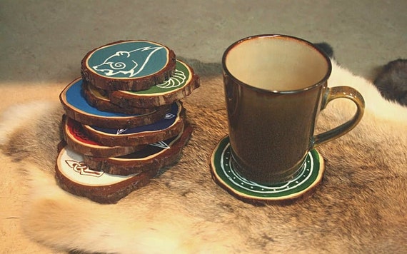 Skyrim Shield Coasters | Etsy