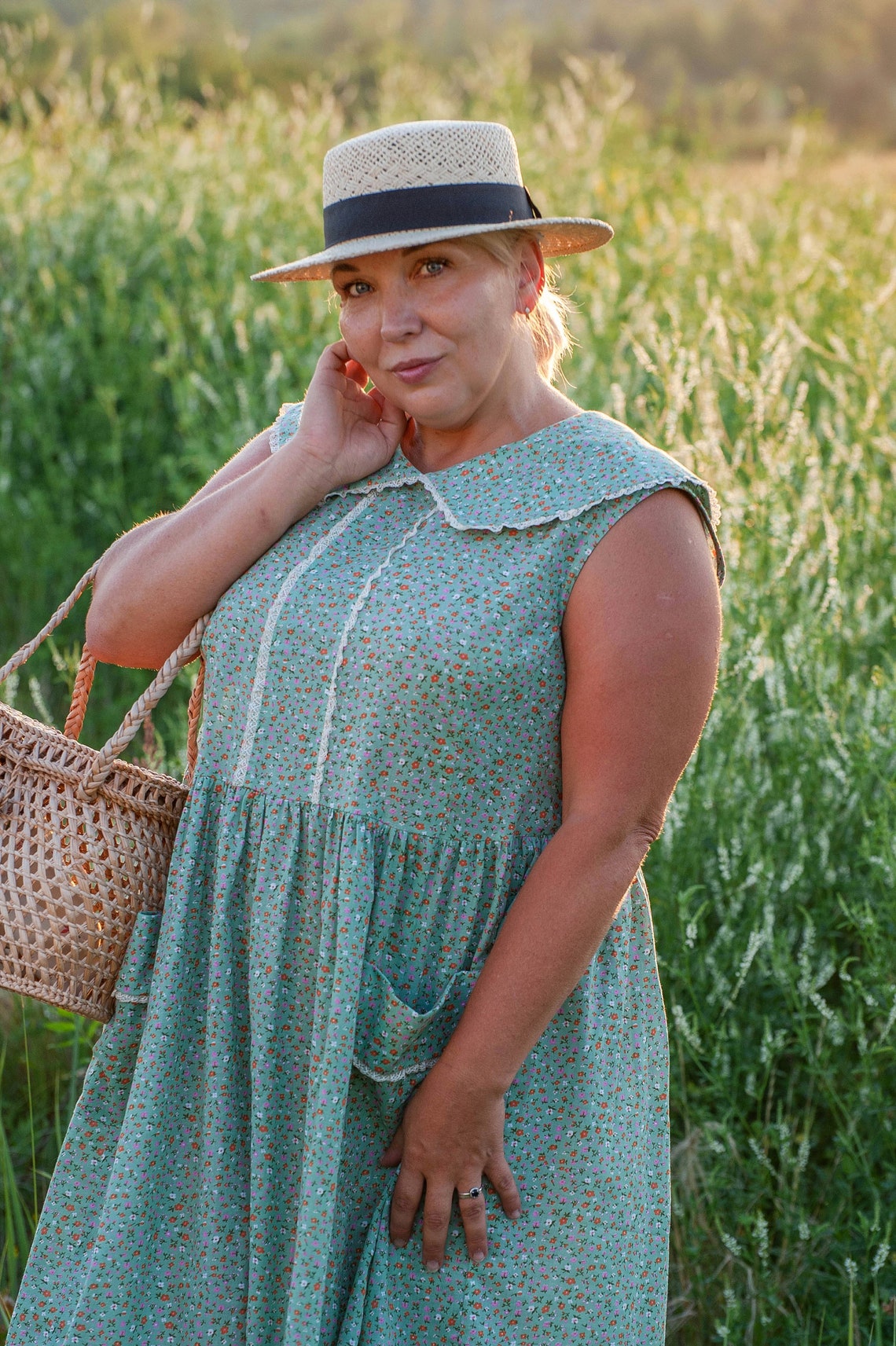 Whimsical Cottage Core Vintage Dress - Boho Womens Clothing. - Etsy