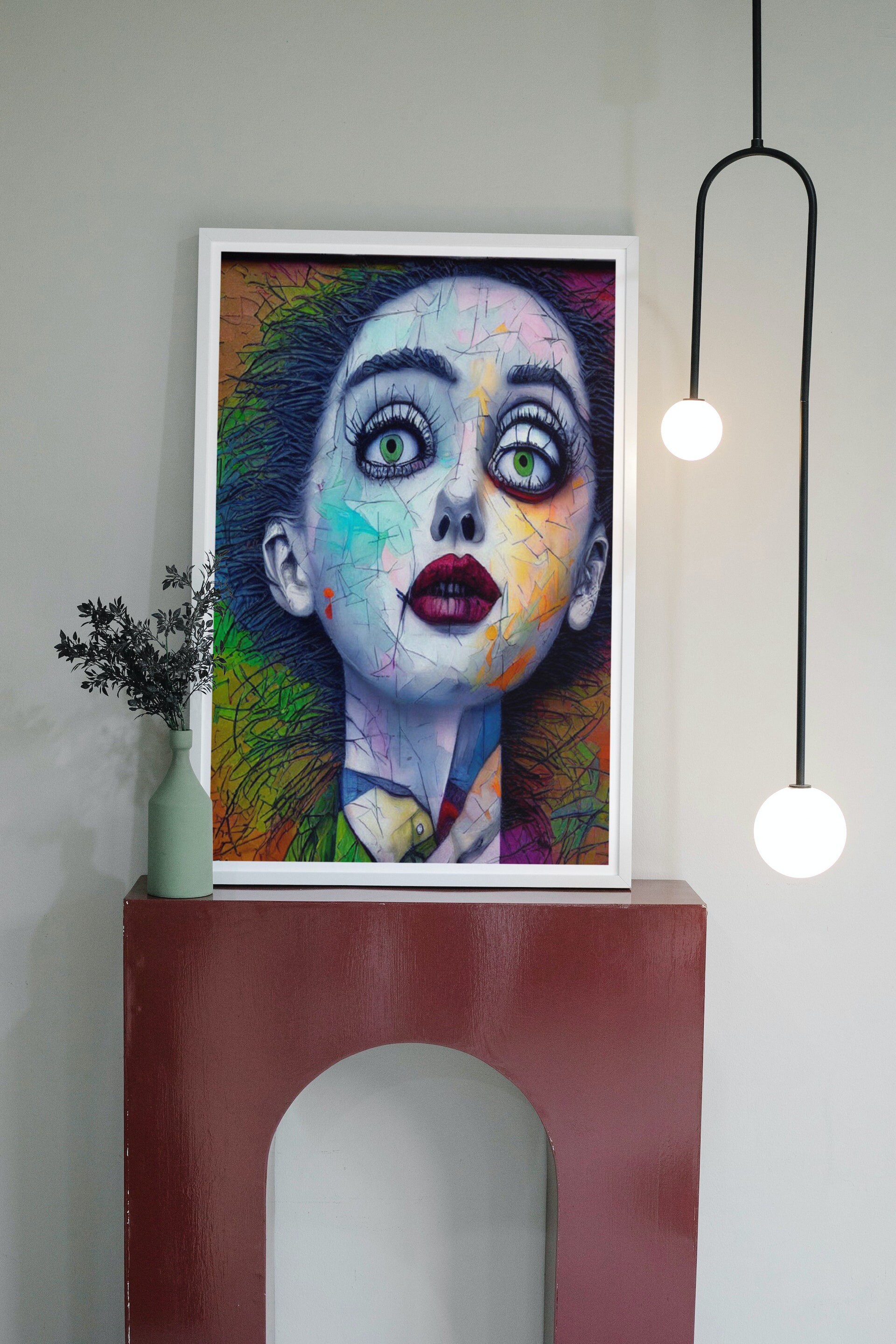 Hope Portrait Street Art Tim Burton JPG AI Art - Etsy