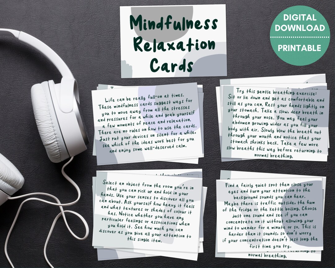 Boys Mindfulness Cards, Gift for Teen Boy, Stress Relief for Teens ...