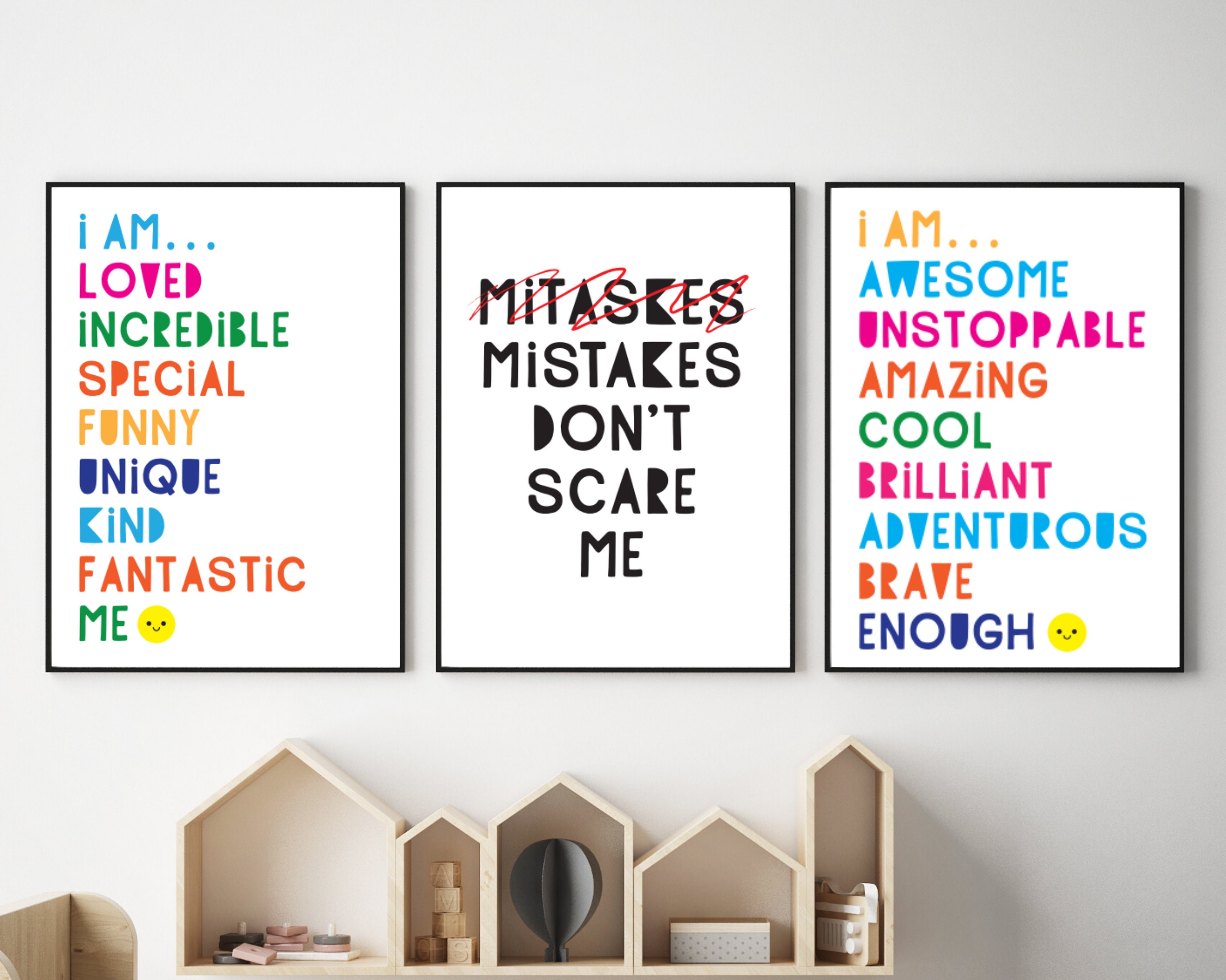 3 classroom motivational quote digital poster prints positive | Etsy