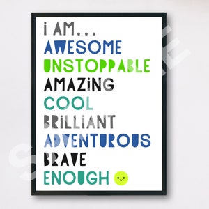 PRINTABLE Classroom Encouragement Quote Poster Set, Kids Motivational ...
