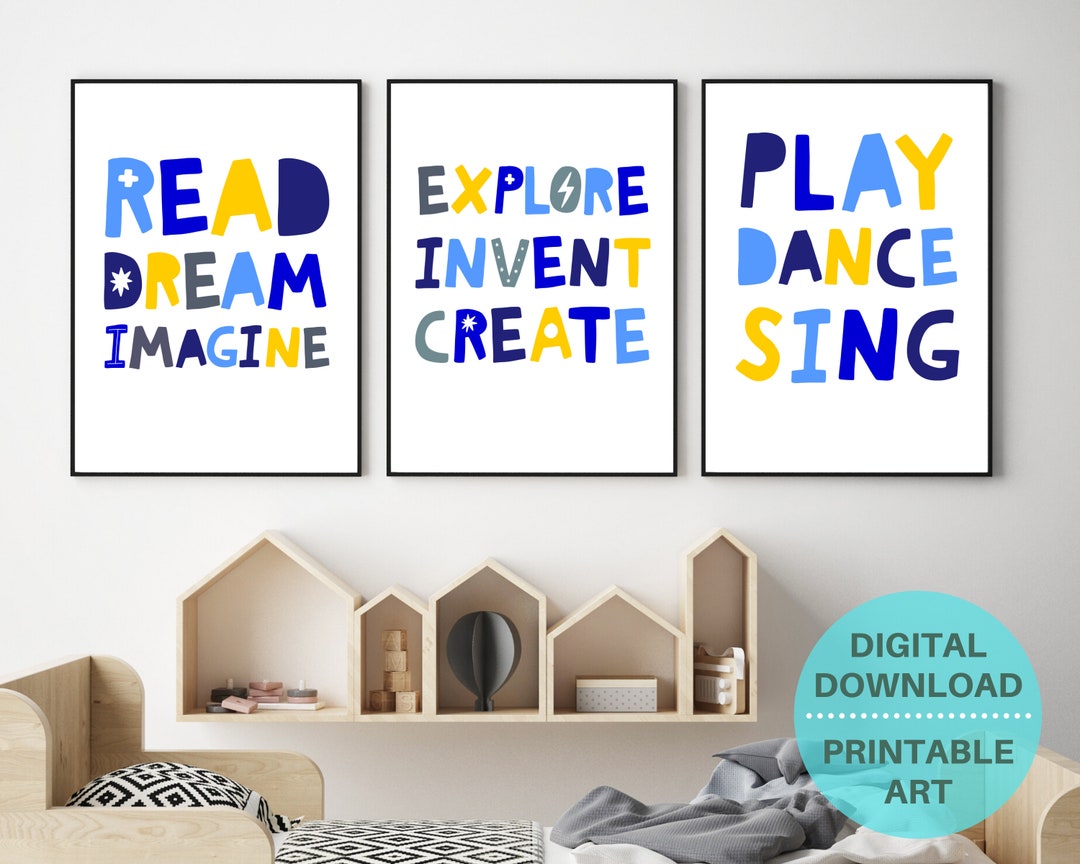 Homeschool Decor Printable Posters Boys Room Prints Kids - Etsy