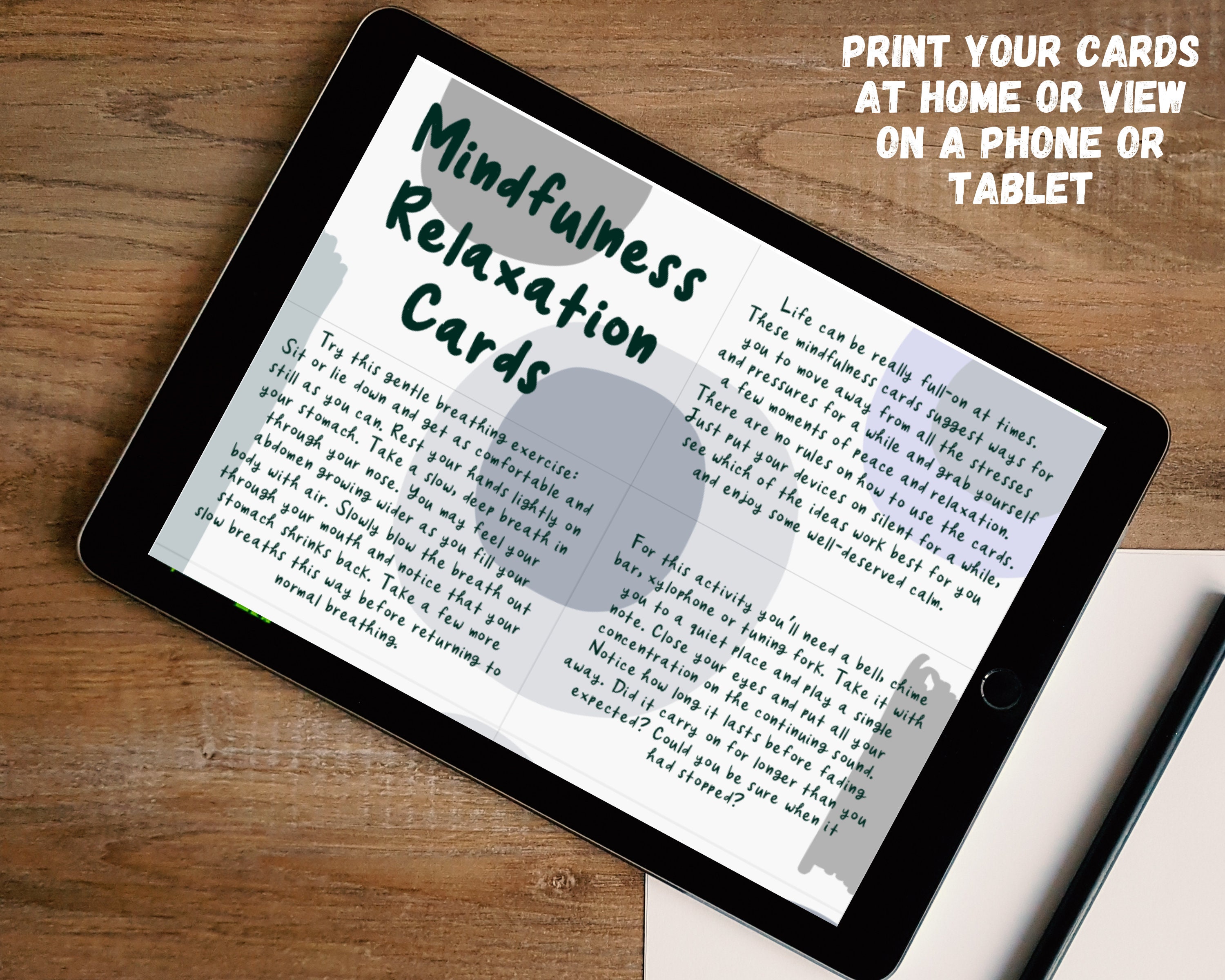 Boys mindfulness cards gift for teen boy stress relief for | Etsy