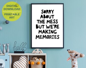 Sorry About the Mess | Etsy