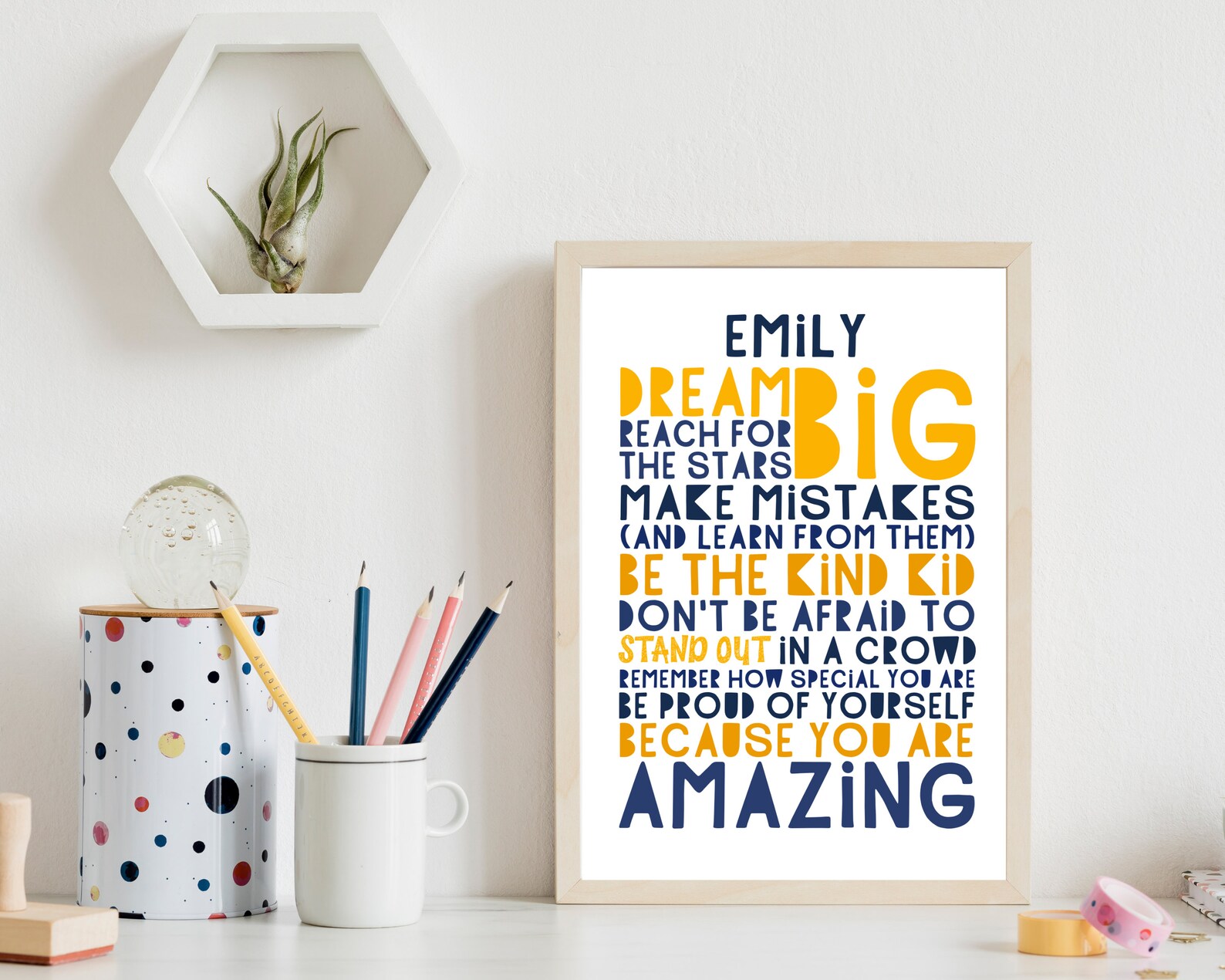 Inspirational Quote Personalized Poster Gift for Teen Girl - Etsy UK