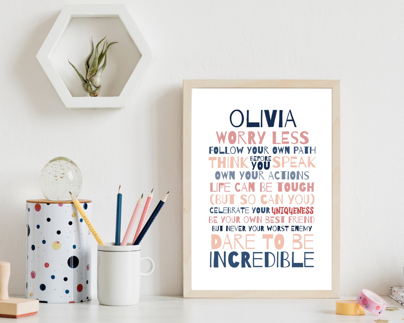 PRINTABLE Self Care Personalized Poster Custom Girls - Etsy UK