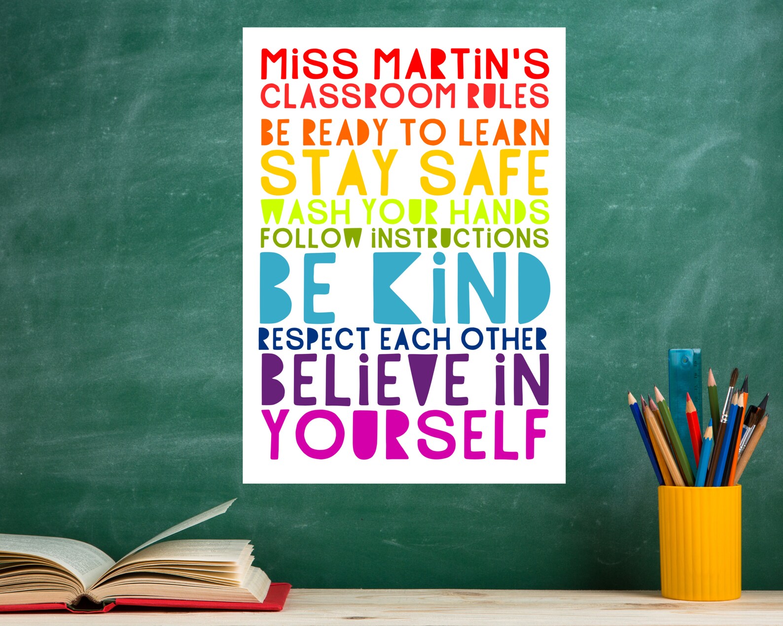 Teacher Gift PRINTABLE Stay Safe Be Kind Poster Classroom - Etsy UK