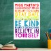 Teacher Gift, PRINTABLE Stay Safe, Be Kind Poster, Classroom Rules Sign ...