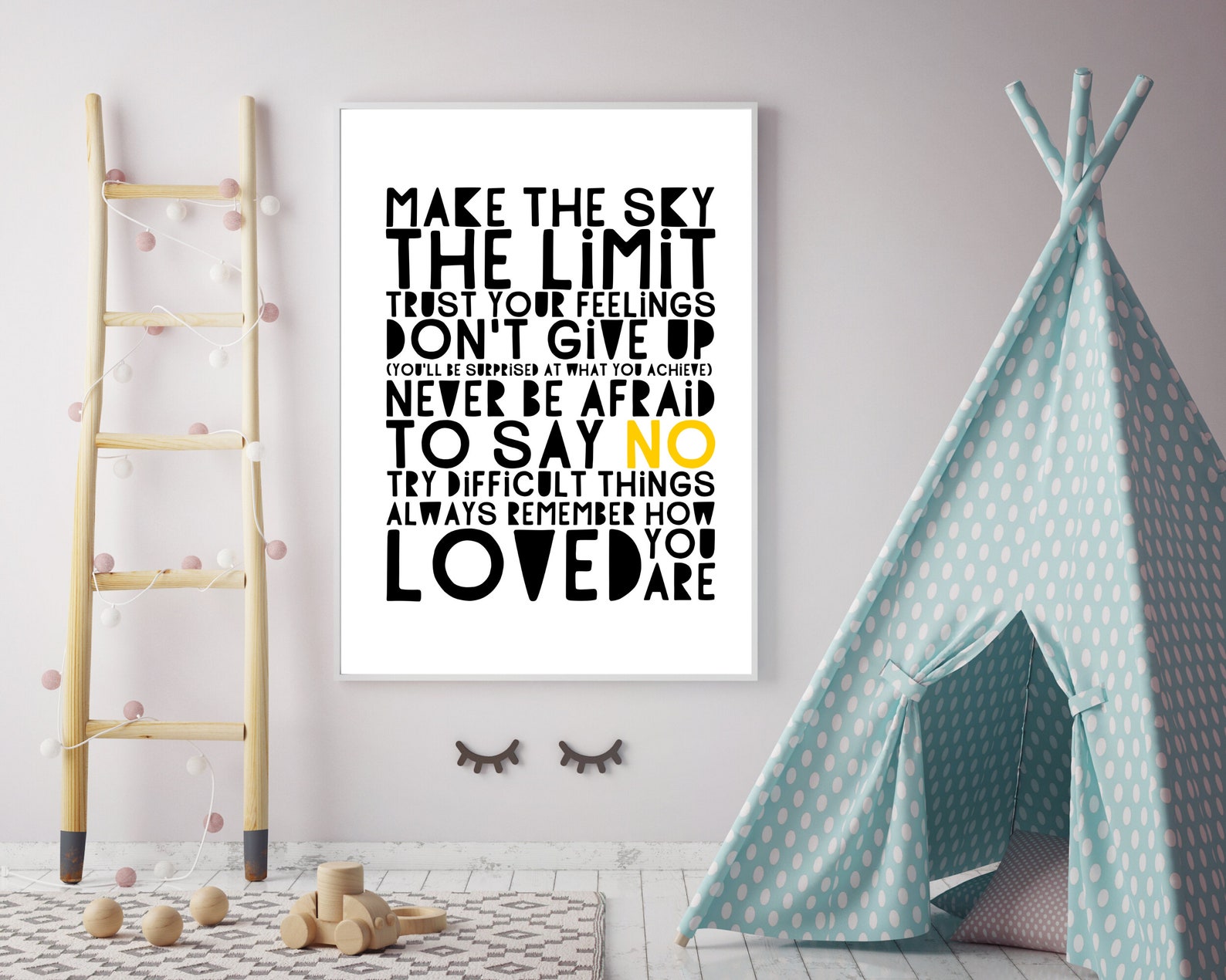 PRINTABLE Positive Word Art Poster Gift for Teen Teen | Etsy