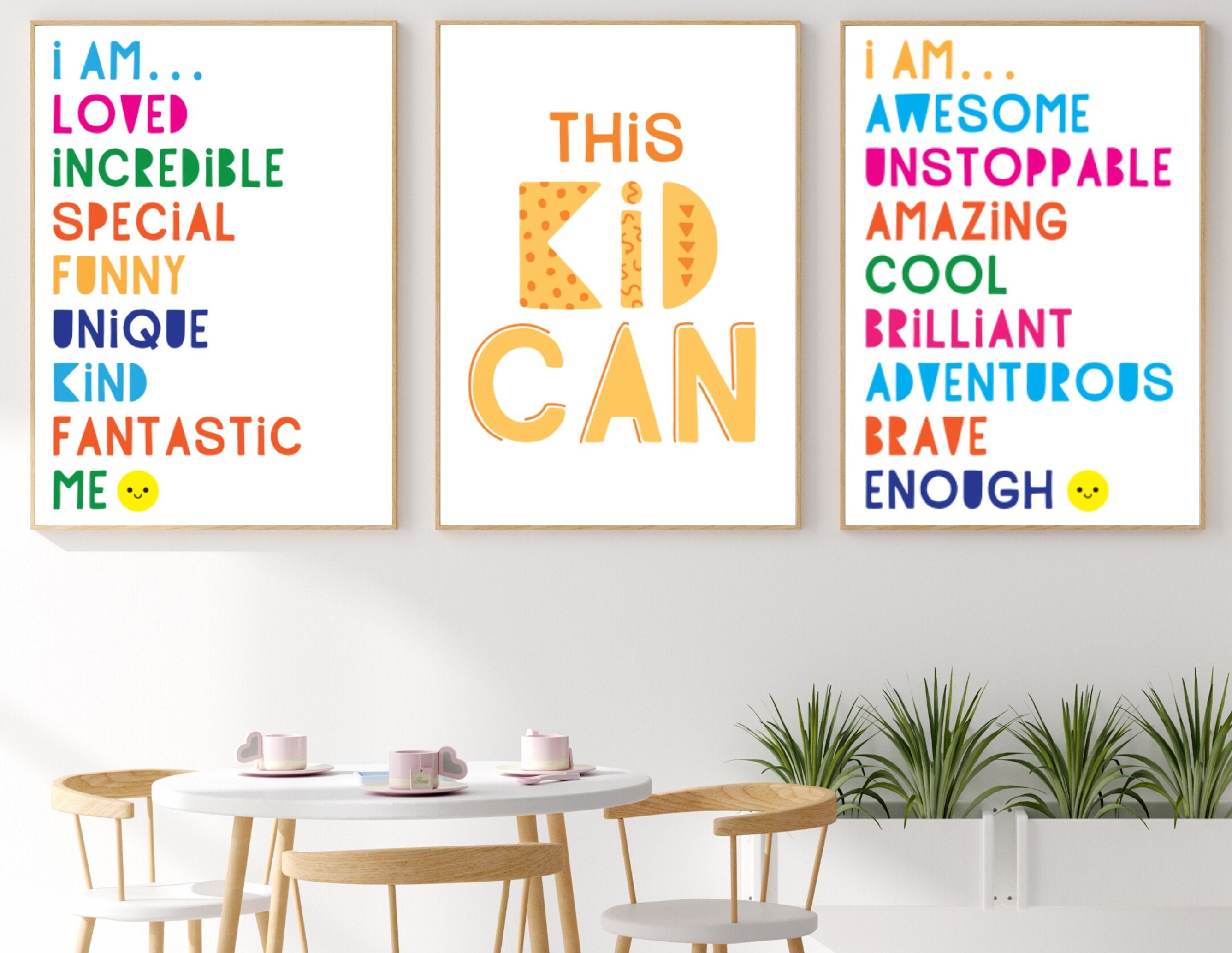3 classroom motivational quote digital poster prints kids | Etsy