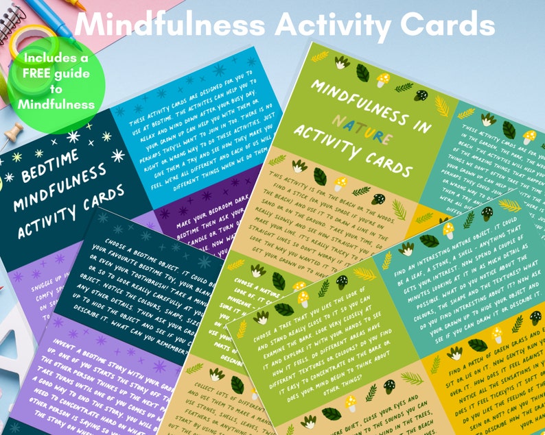 Mindfulness for Kids Relaxation Cards Mindful Kids Activity - Etsy