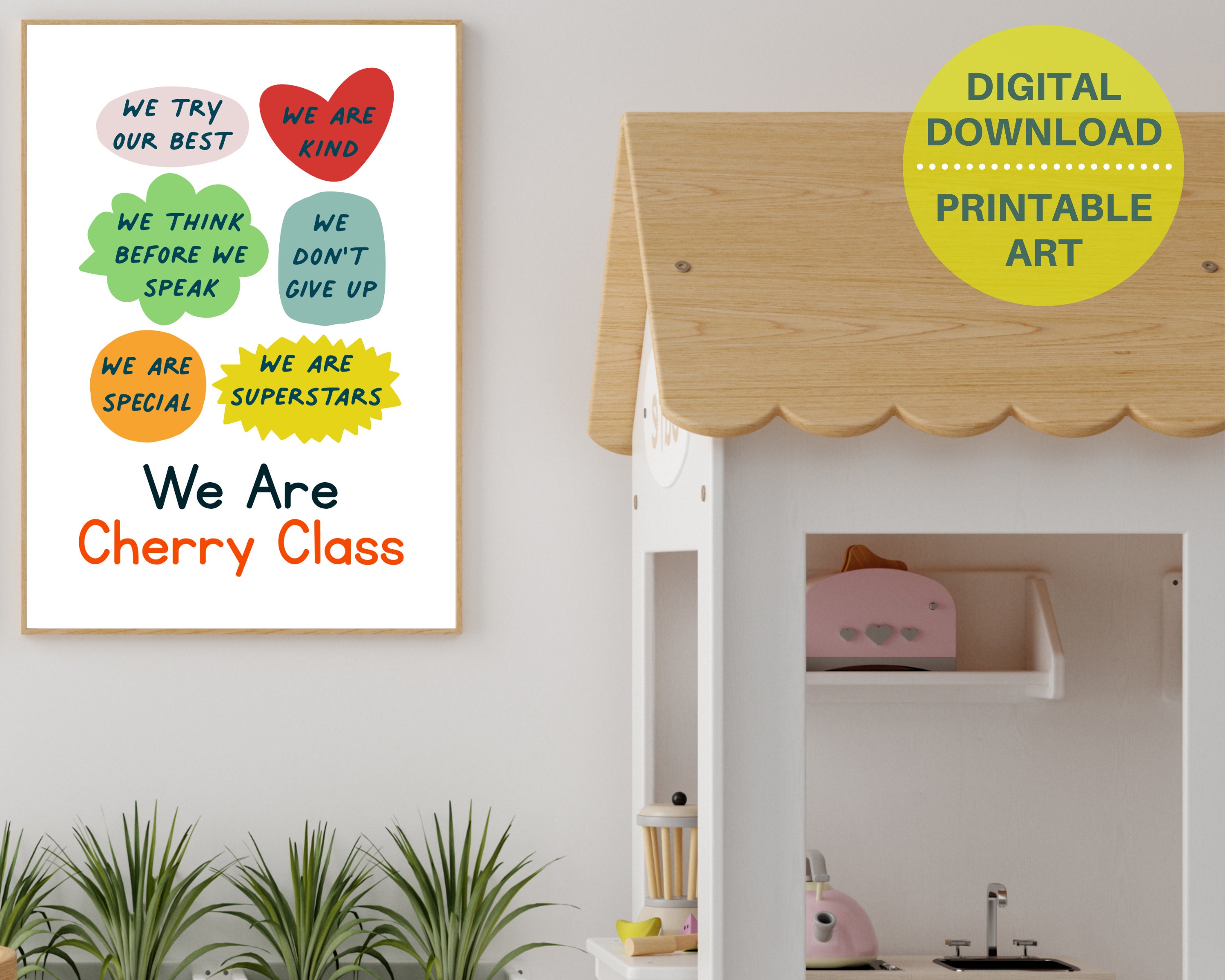 Cartel del aula cartel del nombre de la clase regalo | Etsy