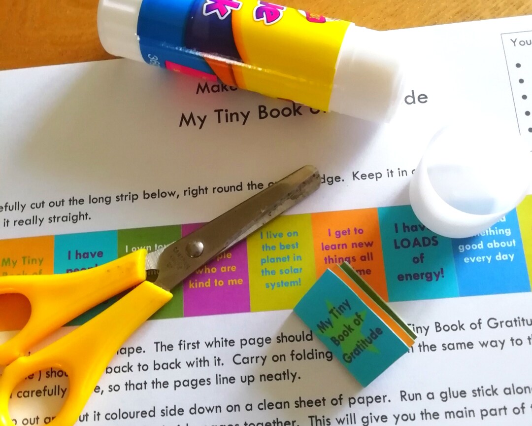 Kids Gratitude Mini Book Craft Kit: Printable Activity (PDF) - Etsy