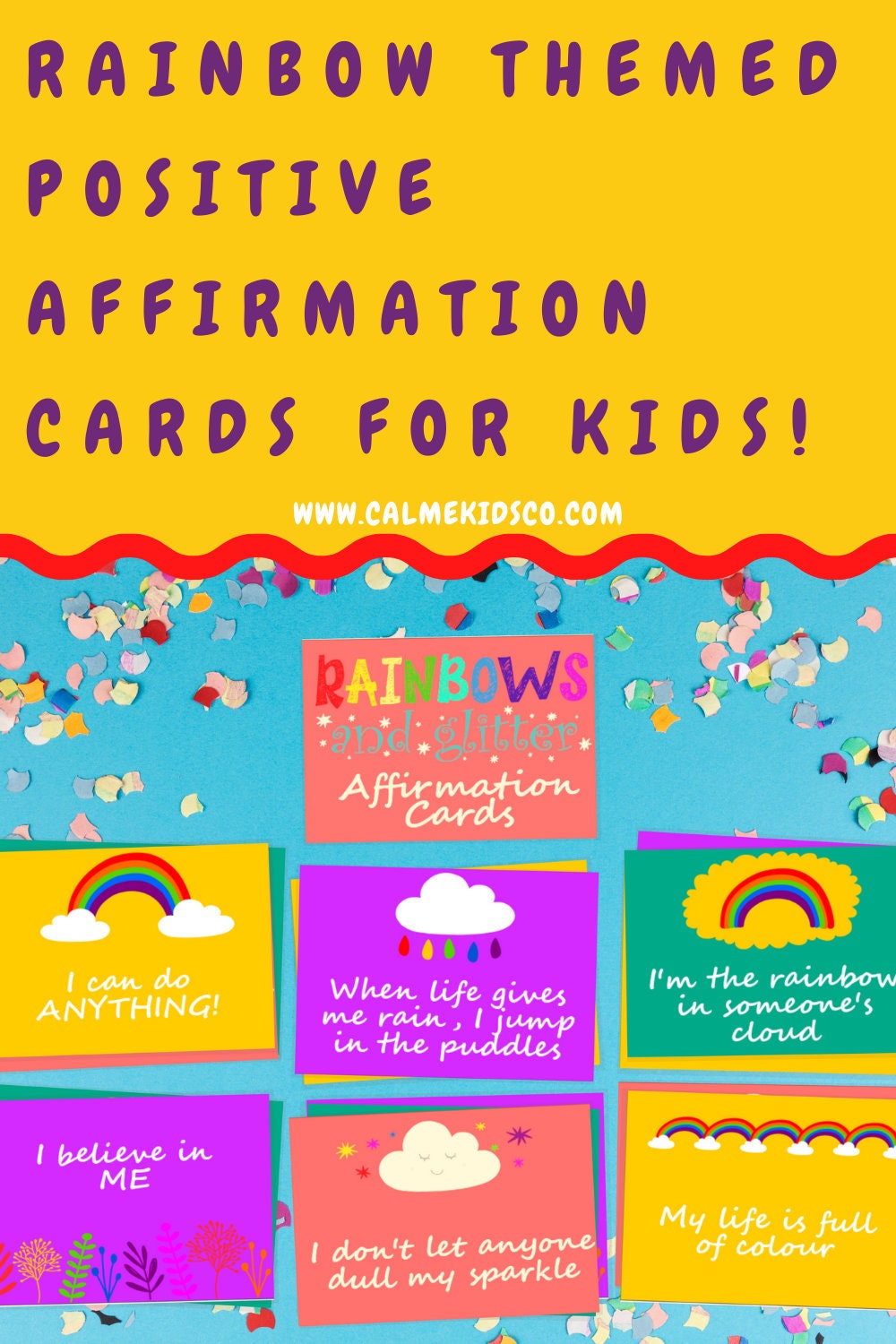Rainbow Affirmation Card Set for Kids Childrens Positive - Etsy Australia
