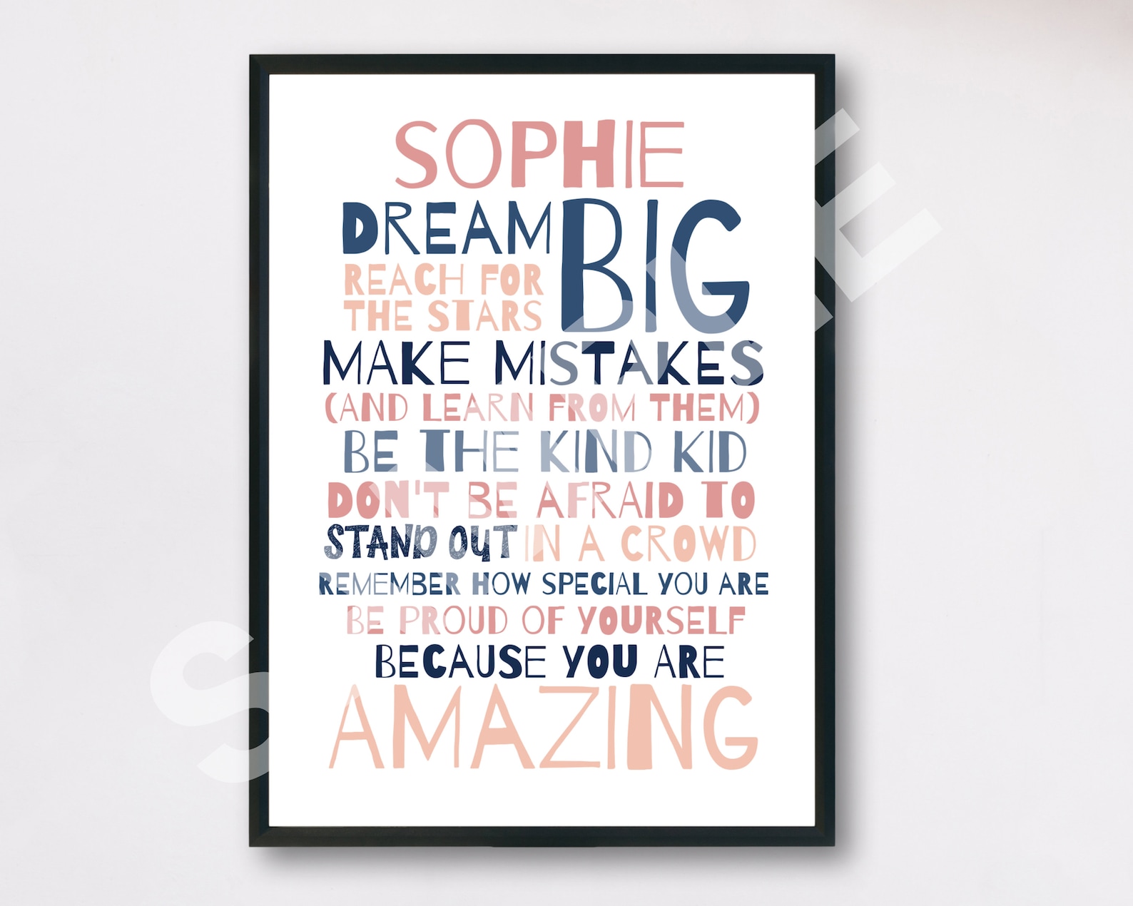 Personalized Teen Girls Inspirational Quote Print, PRINTABLE Custom Art ...