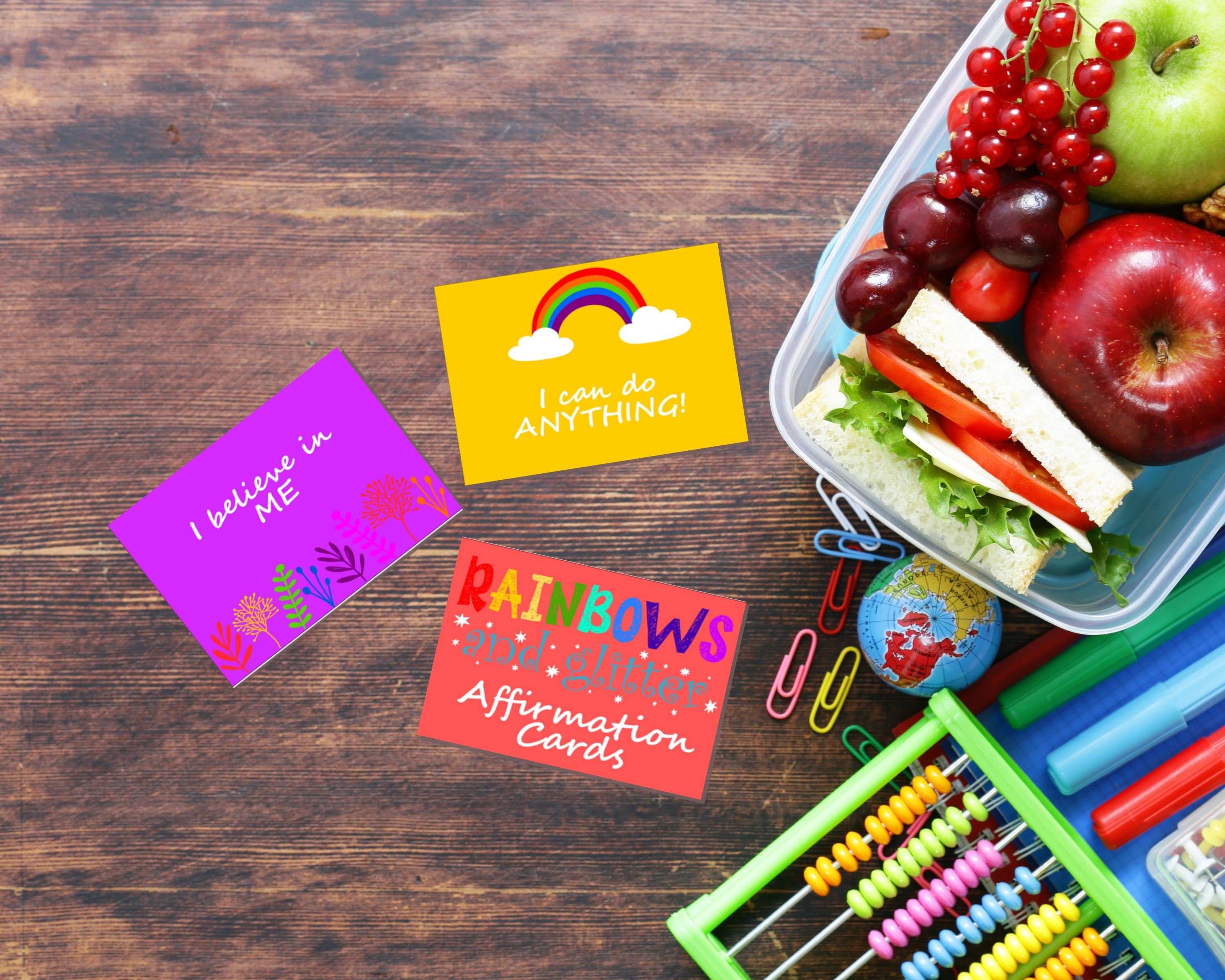 Rainbow Affirmation Card Set for Kids Childrens Positive - Etsy Australia
