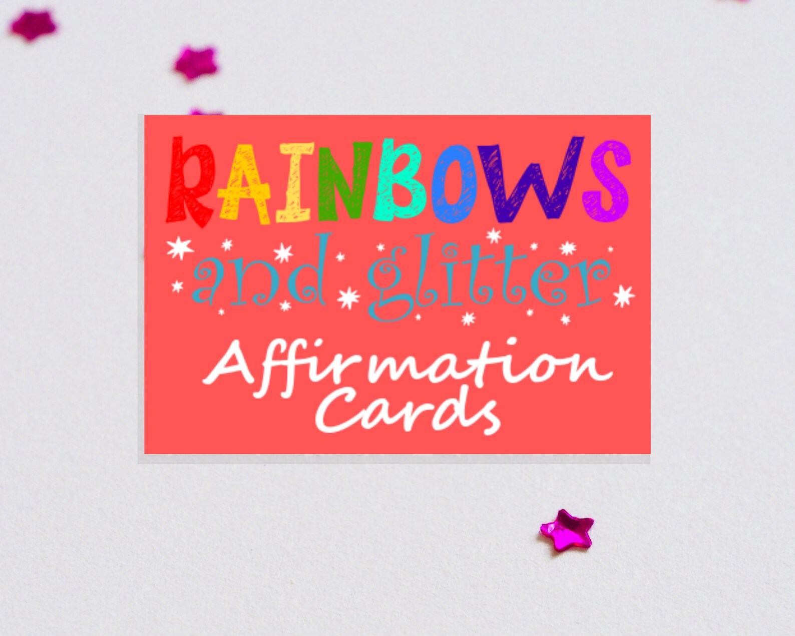 Rainbow Affirmation Card Set for Kids Childrens Positive - Etsy Australia