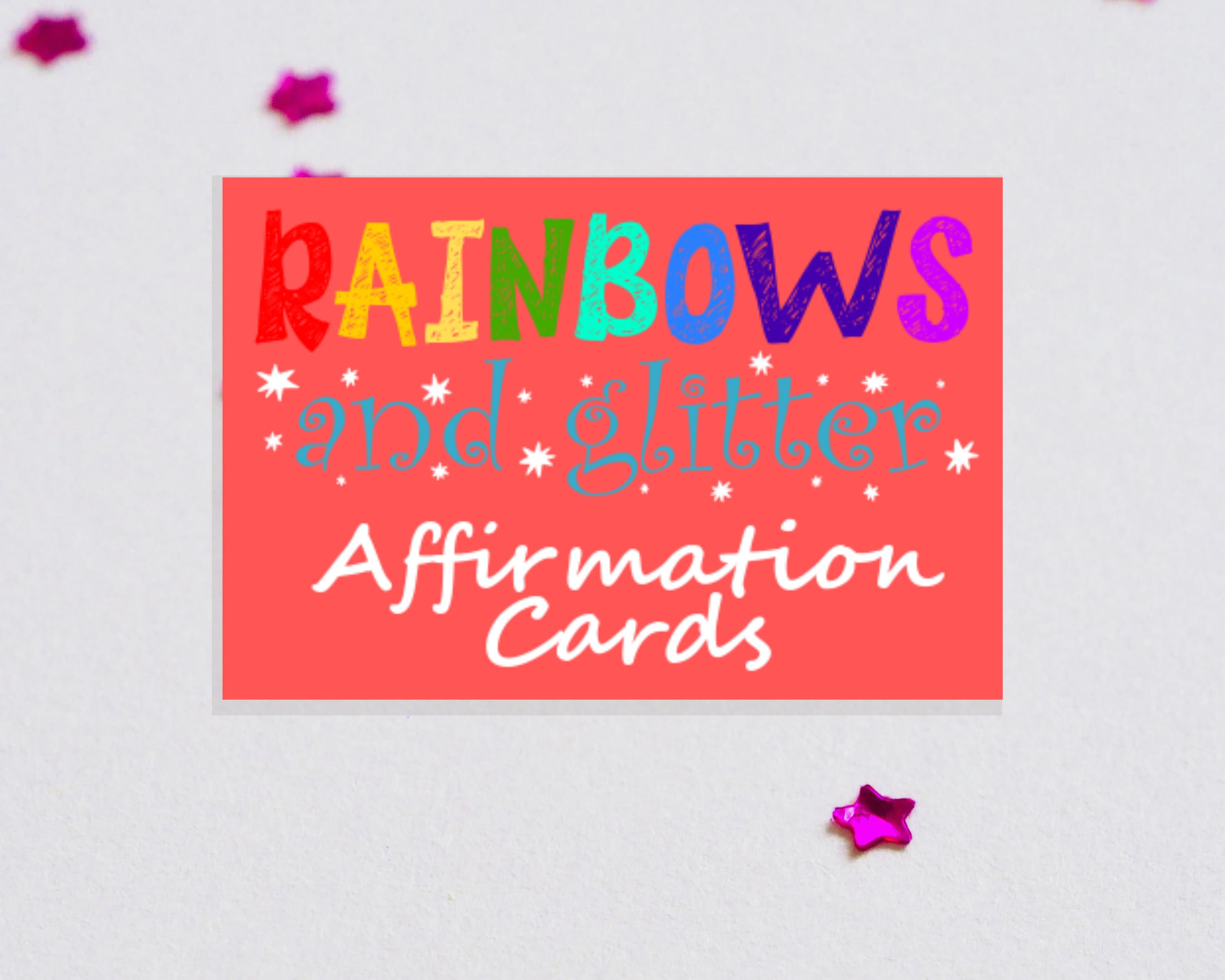 Rainbow Affirmation Card Set for Kids Childrens Positive - Etsy Australia