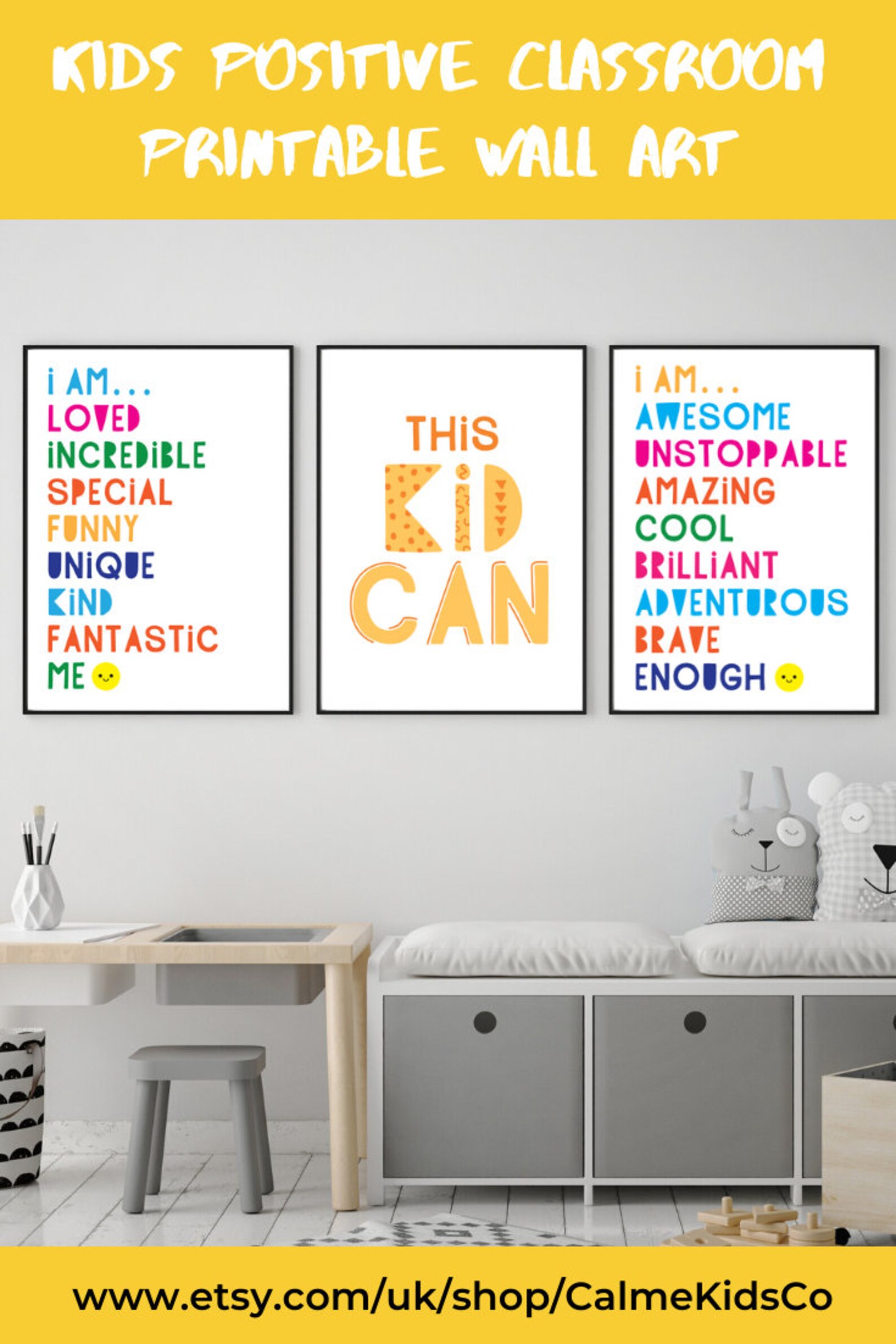 3 Classroom Motivational Quote Digital Poster Prints Kids | Etsy