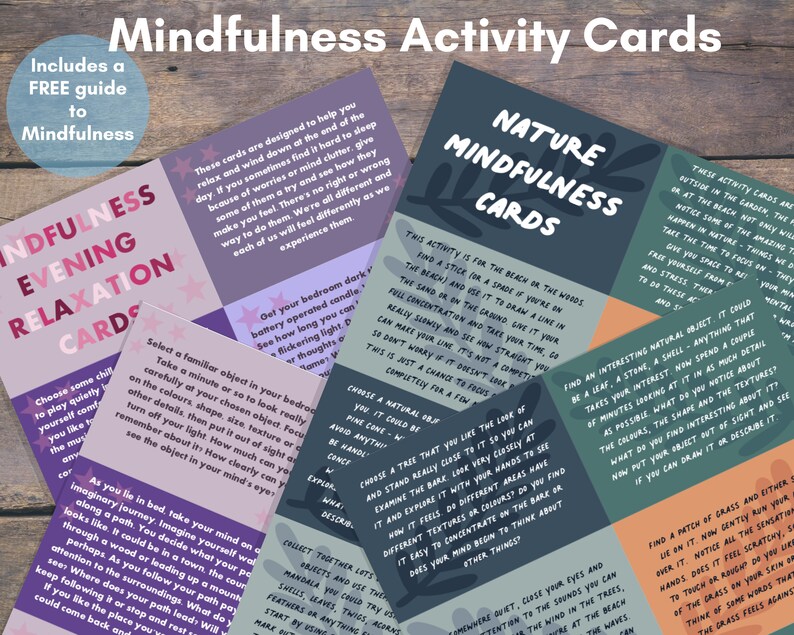PRINTABLE Teens Mindfulness Activity Cards Set Self Care Gift - Etsy UK